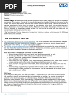 Sterile Urine Specimen Collection Guide | PDF | Urine | Infection