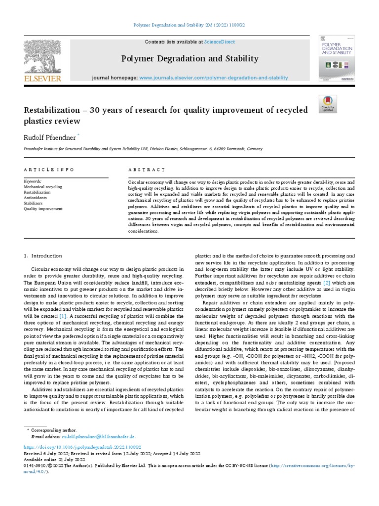 (2022) Restabilization - 30 Years of Research For Quality Improvement ...