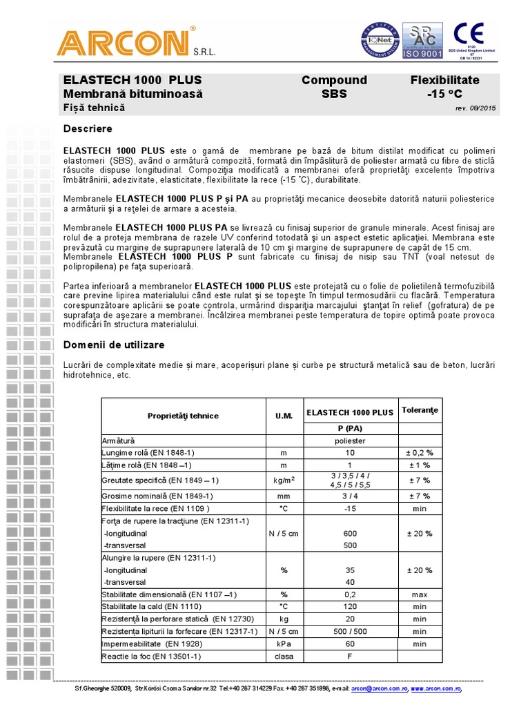 Elastech 1000 Plus | PDF