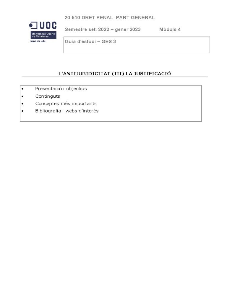 GES 3 (Cat - Mòdul 4) - 2022-2023 | PDF