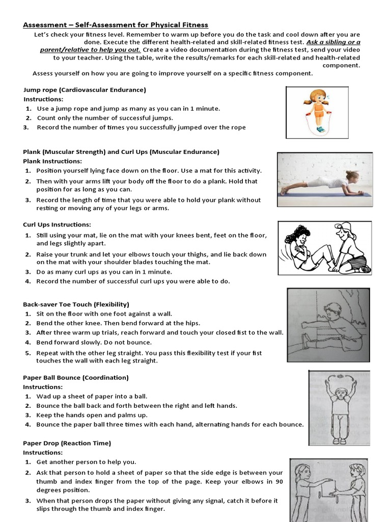 Physical Fitness Test | PDF