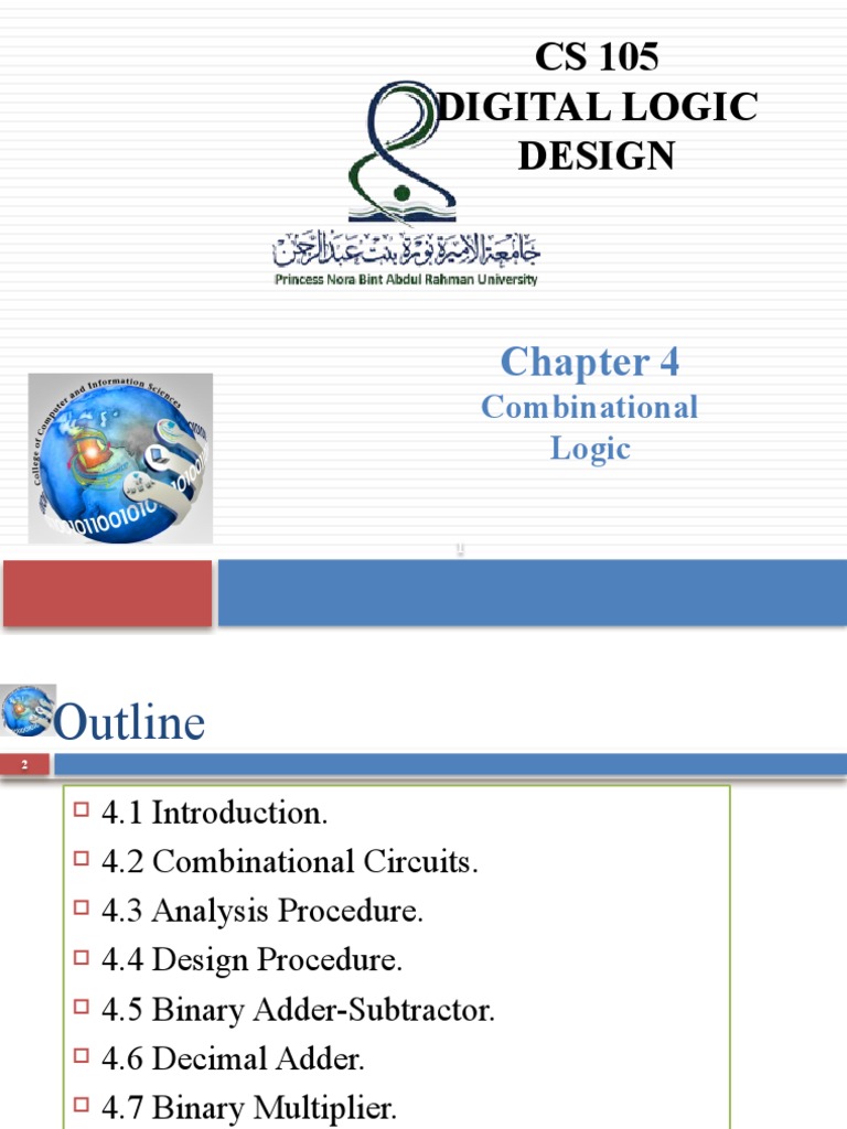 CS 105 Digital Logic Design | PDF