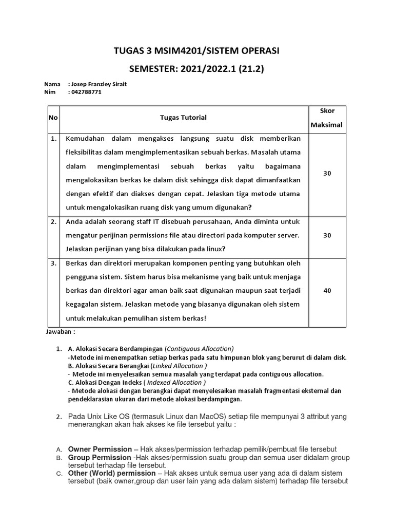 Tugas 3 Msim4201 20212 | PDF