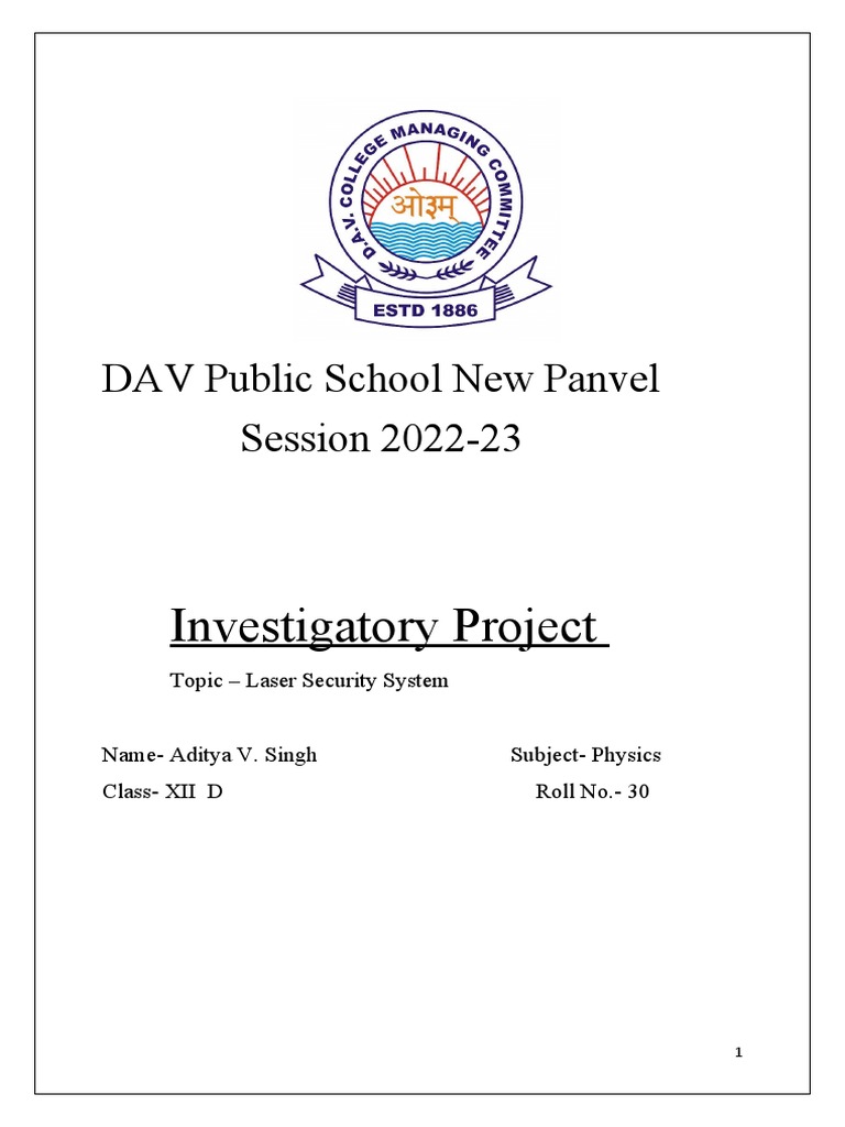 DAV Public School New Panvel | PDF