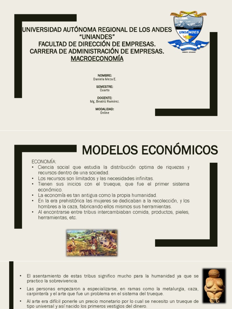 Tarea2 - U1 - Analisis de Los Modelos Economicos - Daniela Meza | PDF ...