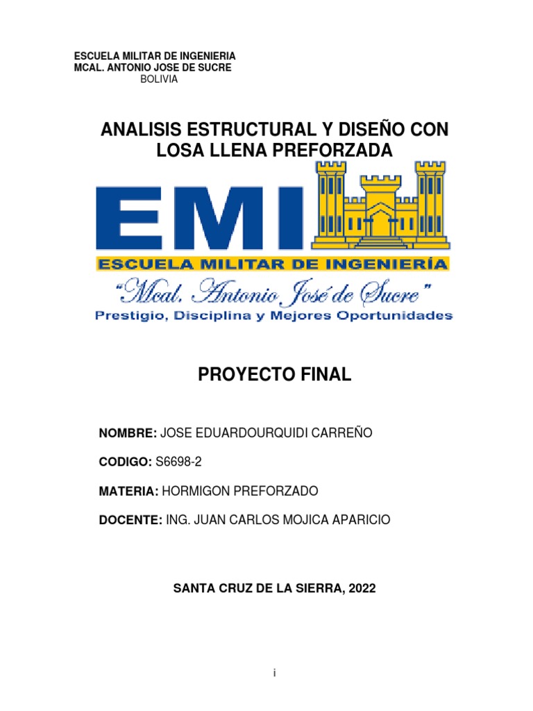 ProyectoFinal Preforzado | PDF