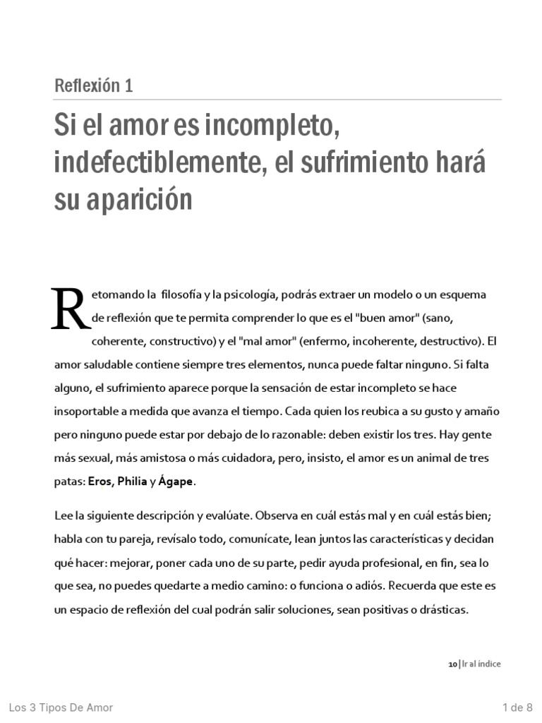 Los 3 Tipos de Amor | PDF Los 3 Tipos de Amor | PDF
