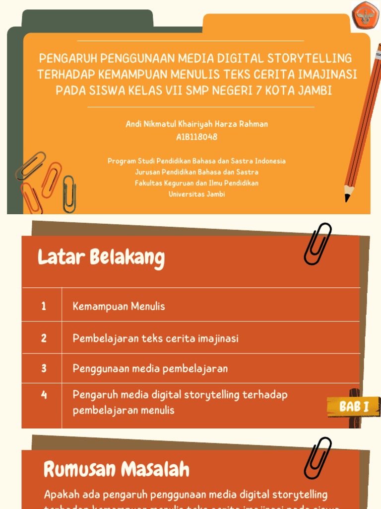 Pengaruh Penggunaan Media Digital Storytelling Terhadap Kemampuan ...