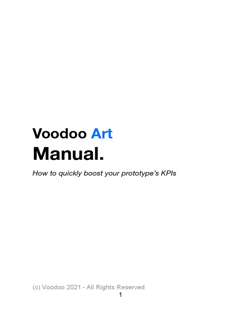 Voodoo Art Manual - V2.1 | PDF | Computer Graphics