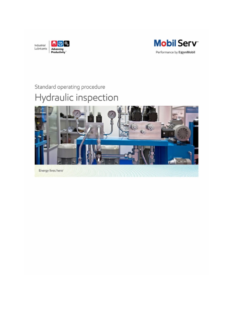 Hydraulic System Inspection SOP | PDF | Lubricant | Mechanical Engineering