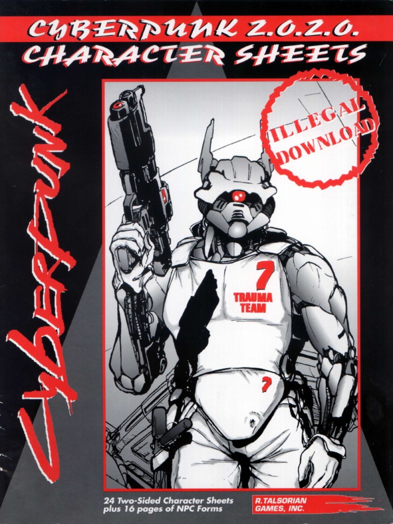 Cyberpunk 2020 - Core - Character Sheets CP3321 | PDF