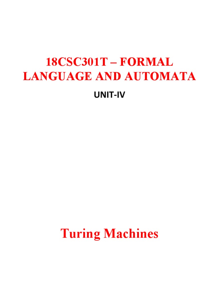 Fla Unit 4 and 5 | PDF | Time Complexity | Computational Complexity Theory