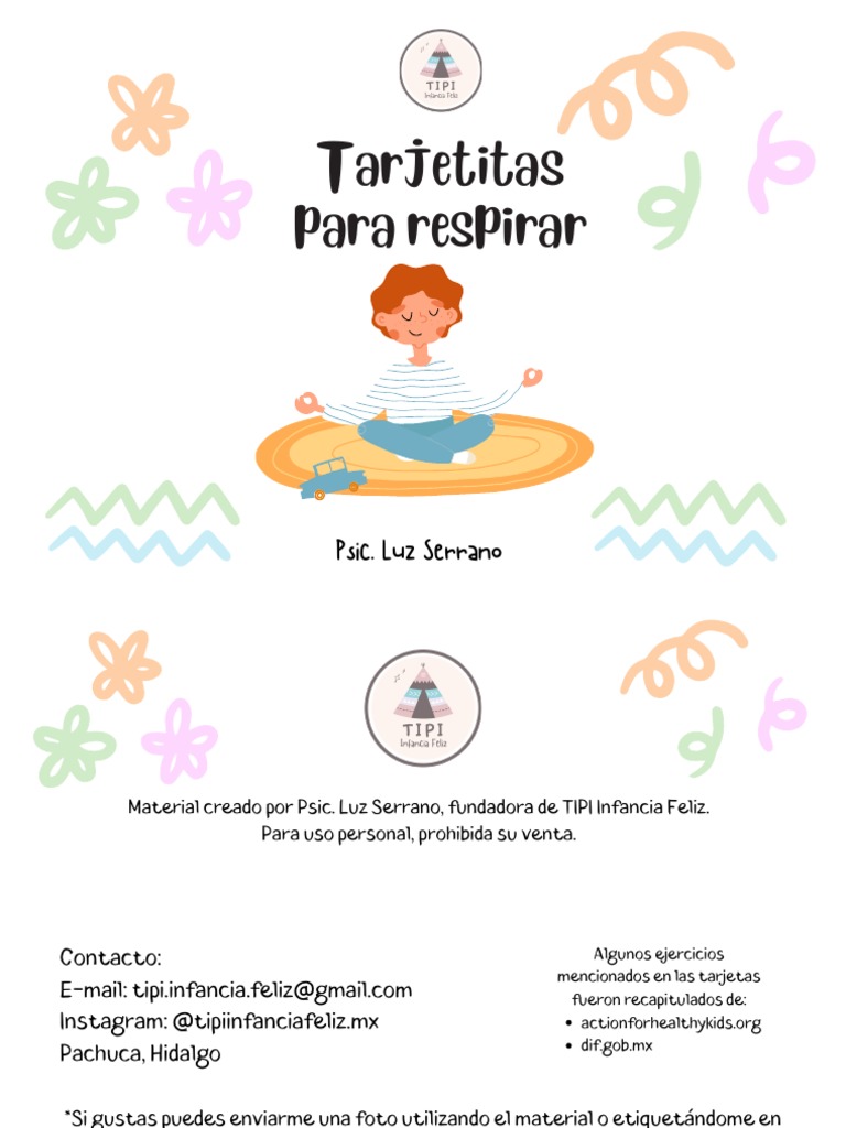 Tarjetitas para Respirar | PDF