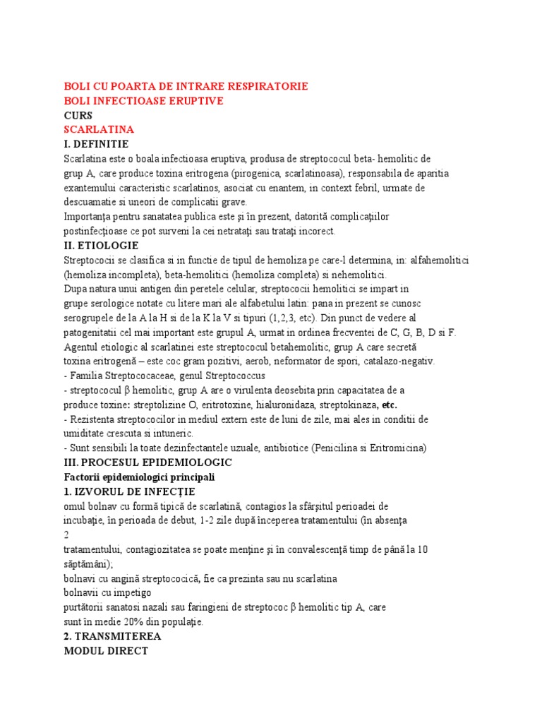 Boli Infectioase Cursuri | PDF