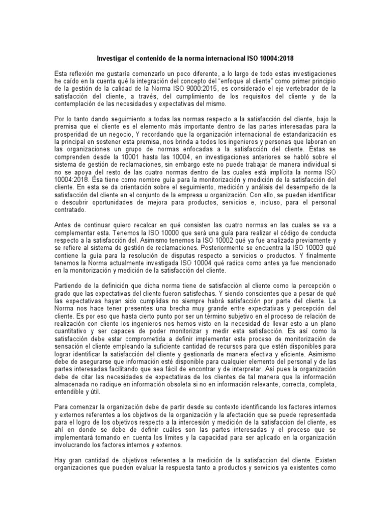 Iso 10004-2018 | PDF