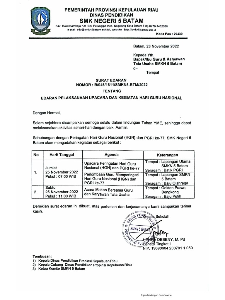 Edaran HGN 2022 | PDF