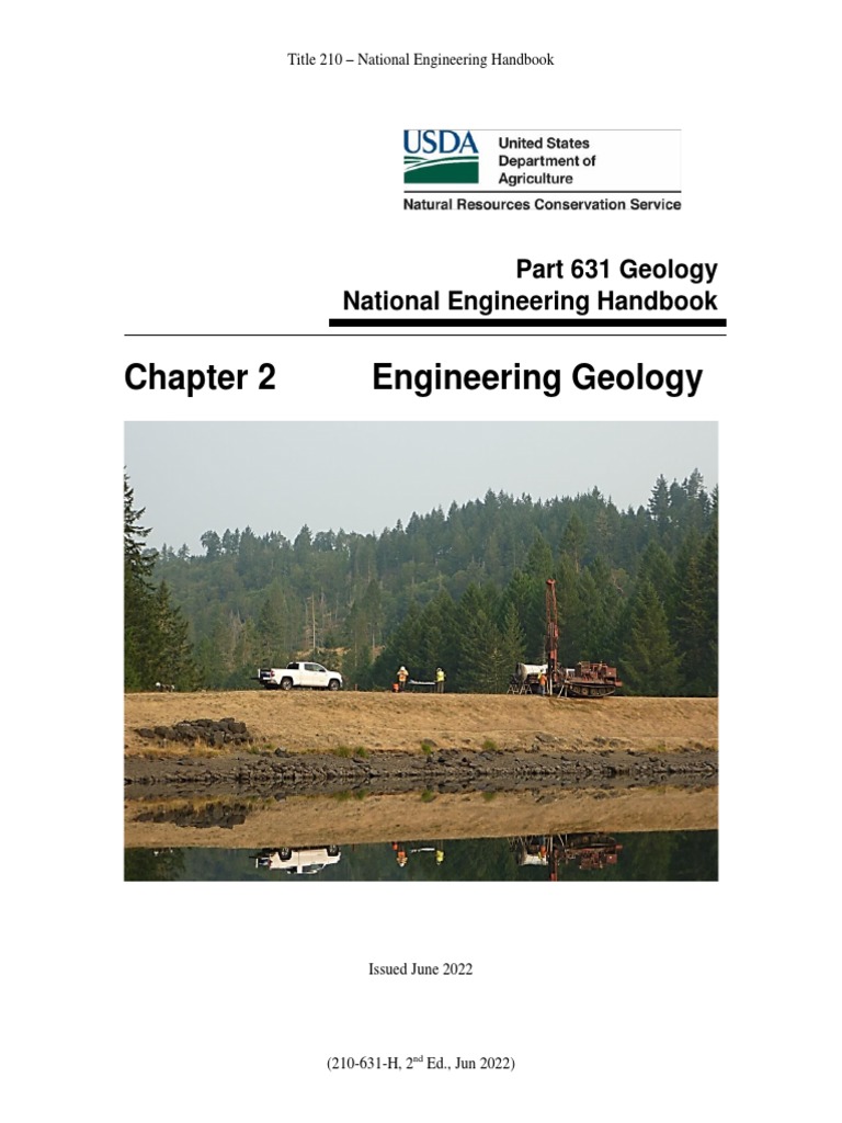 Engineering Geology Chapter of National Engineering Handbook | PDF ...