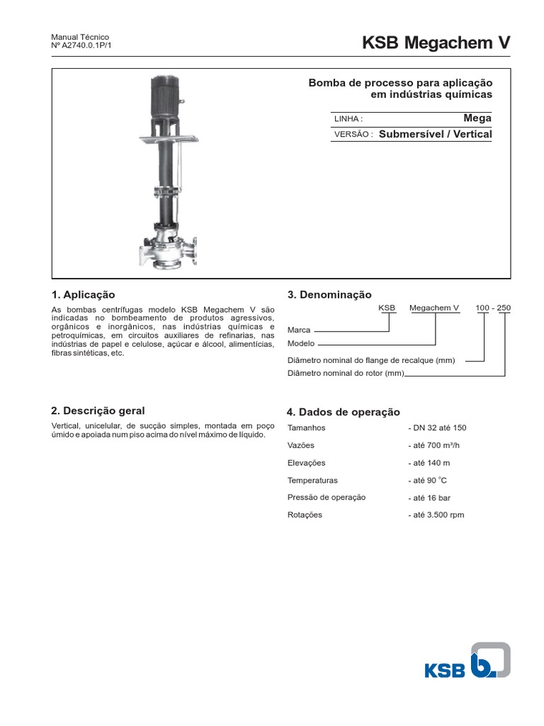 Bomba Megachem V | PDF