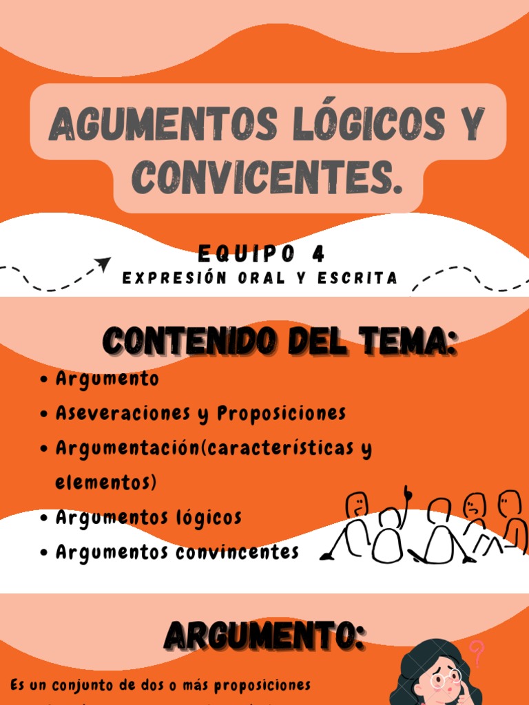 Argumentación Lógica Y Convincente Pdf Argumento Proposición