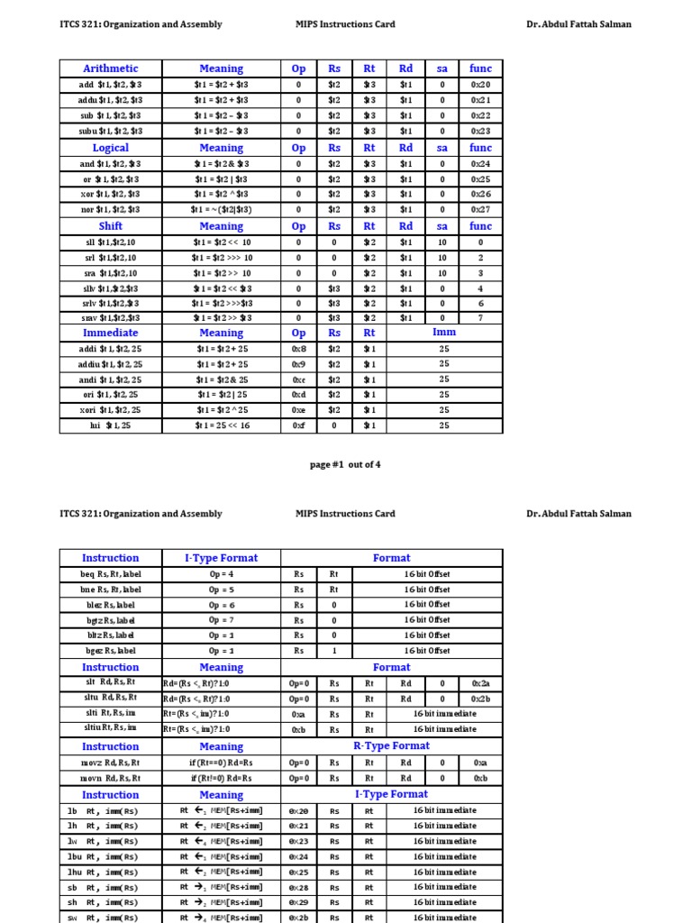 MIPS Card 321 2022-10-31 12 - 30 - 24 | PDF