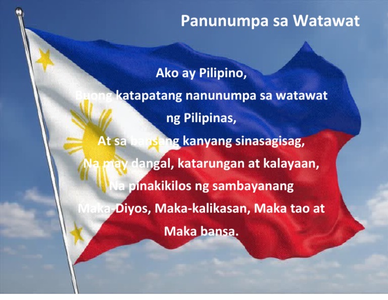 Panunumpa Sa Watawat | PDF