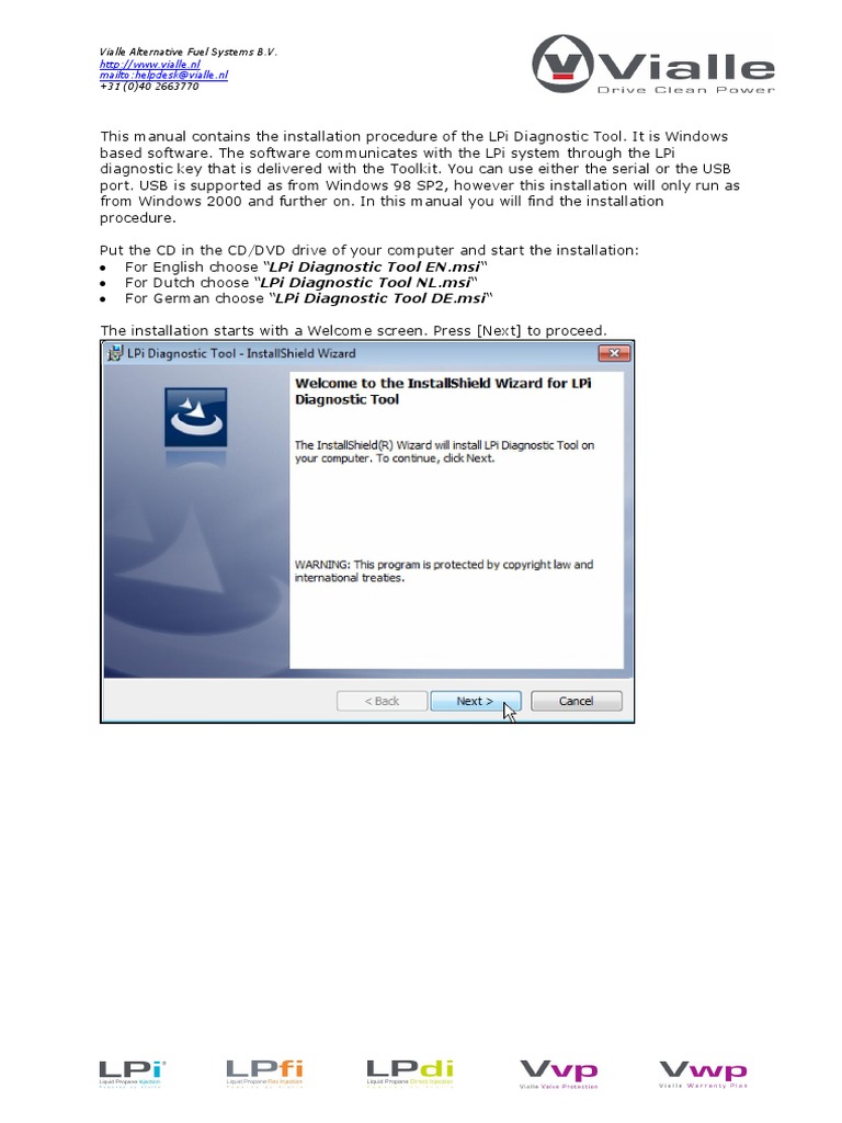 Installation Manual LPi Diagnostic Tool | PDF