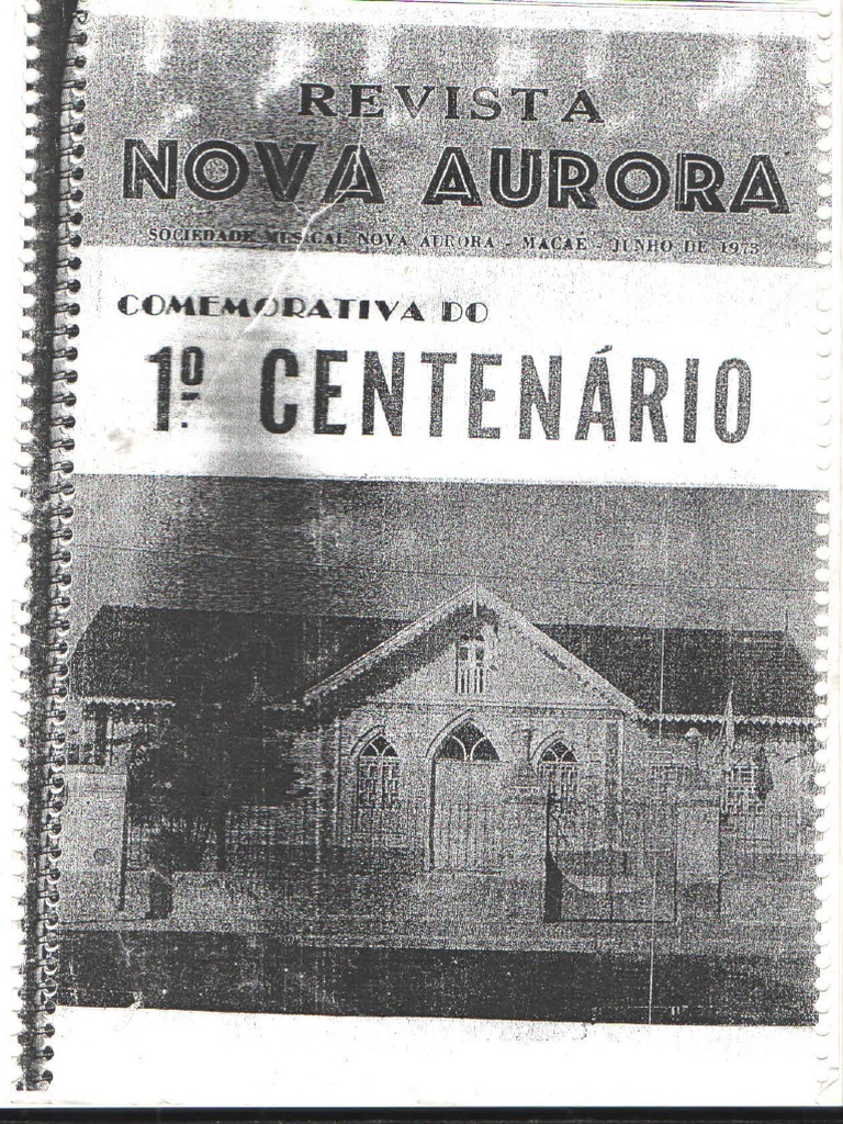Revista Do Centenário Da Nova Aurora | PDF