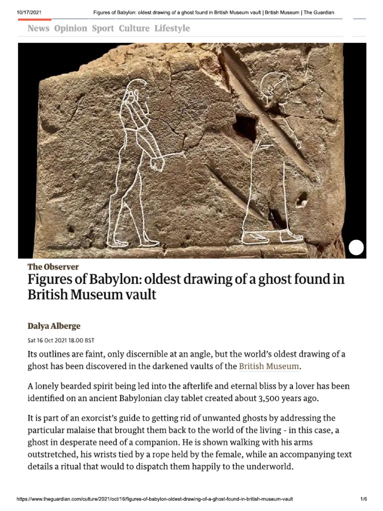Figures of Babylon - Oldest Drawing of A... Vault - British Museum ...