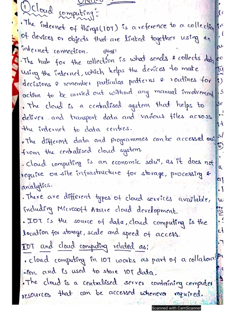 Cloud Computing Notes | PDF Cloud Computing Notes | PDF