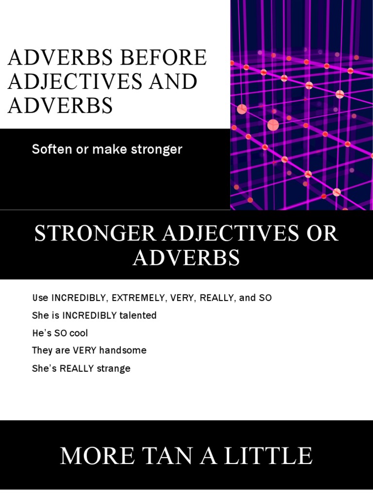 Adv Before Adj and Adv | PDF