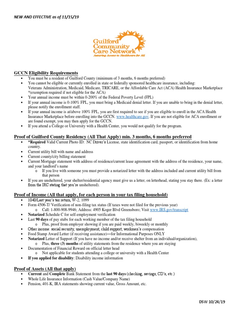 GCCN English Application | PDF