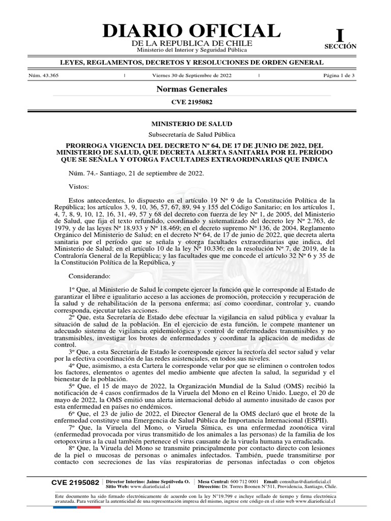 Publicacion Diario Oficial Cve 2195082 | PDF | Ciencia y matemáticas