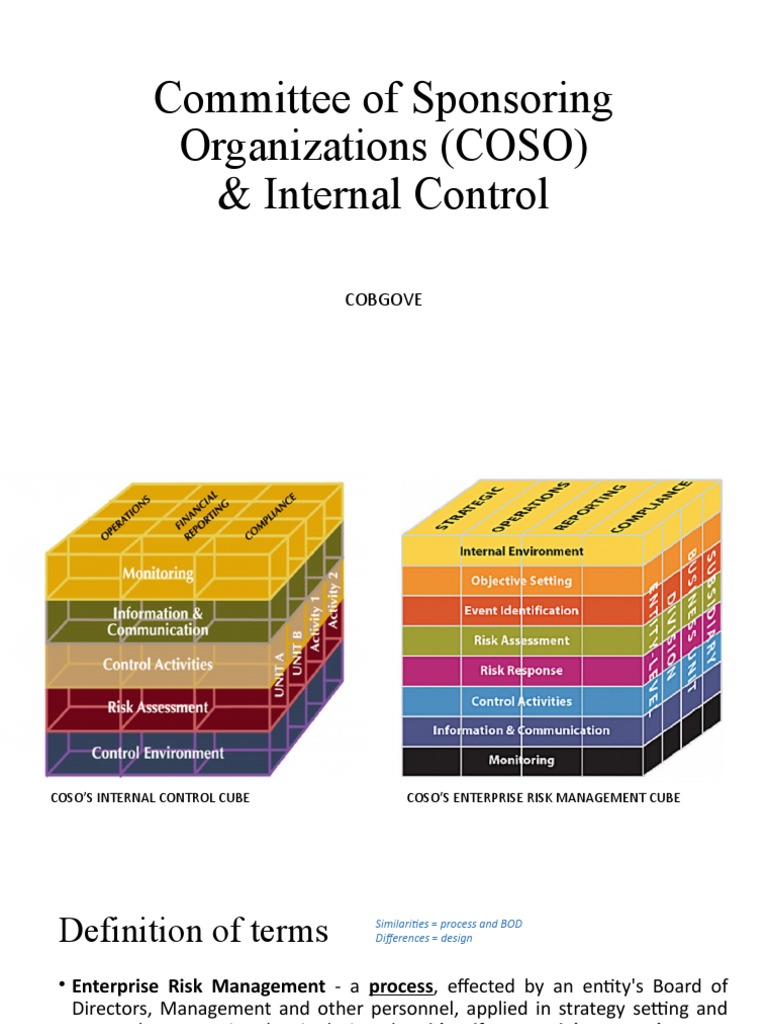 COSO Framework and Internal Control | PDF | Internal Control | Business