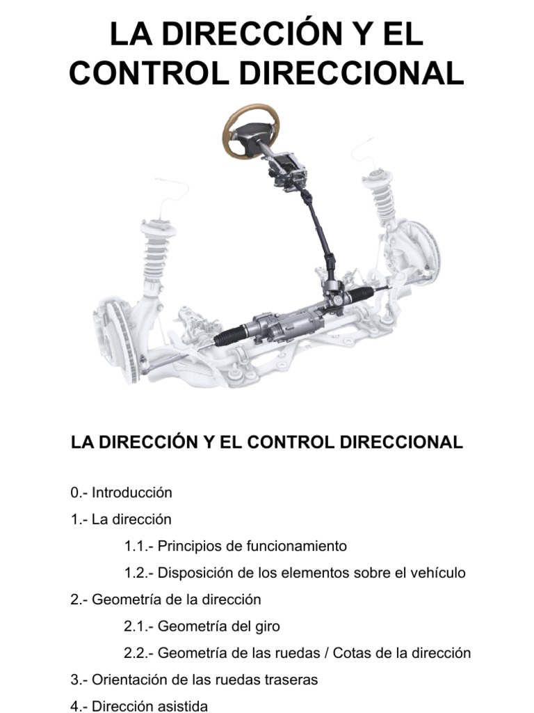 Geometría y Funcionamiento de la Dirección | PDF | Direccion | Eje