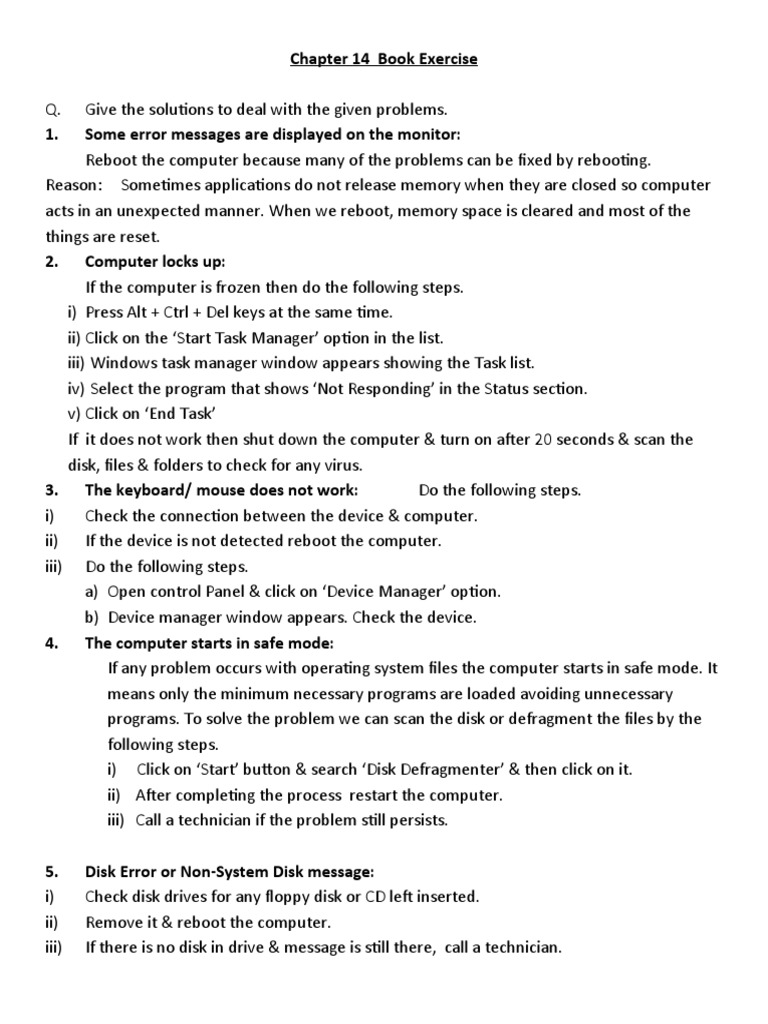 Chapter 14 Class 8th (Book Exercise) | PDF