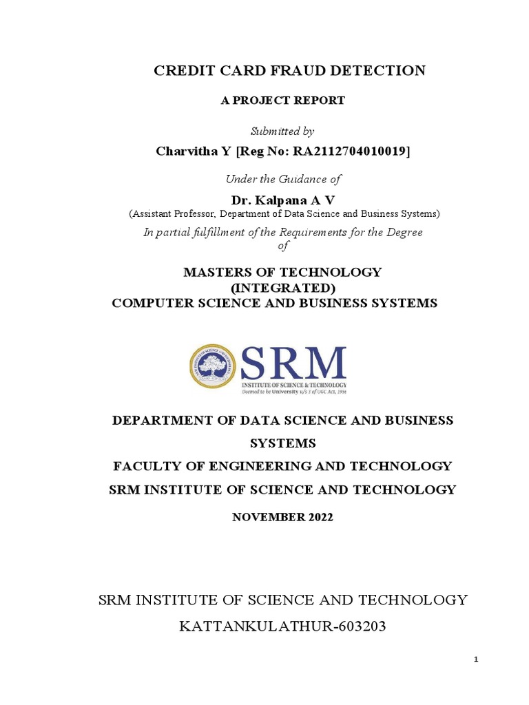 FDS Mini Project Report | PDF | Machine Learning | Statistical ...