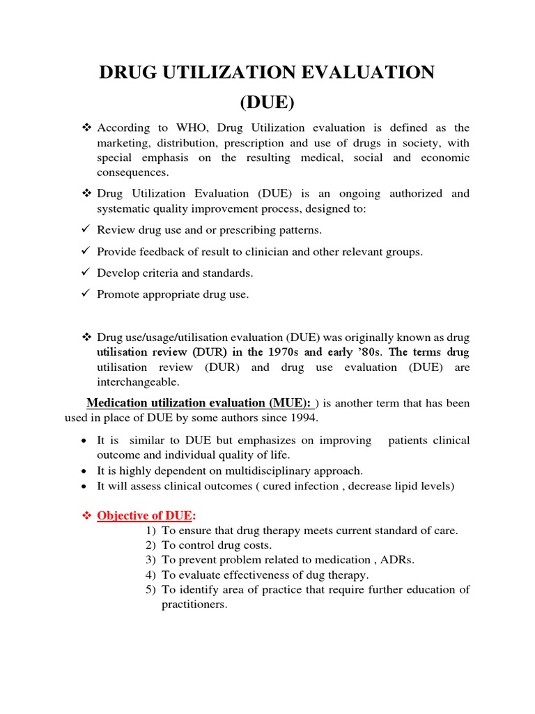 Drug Utilization Evaluation Final | PDF | Pharmacy | Medical Prescription