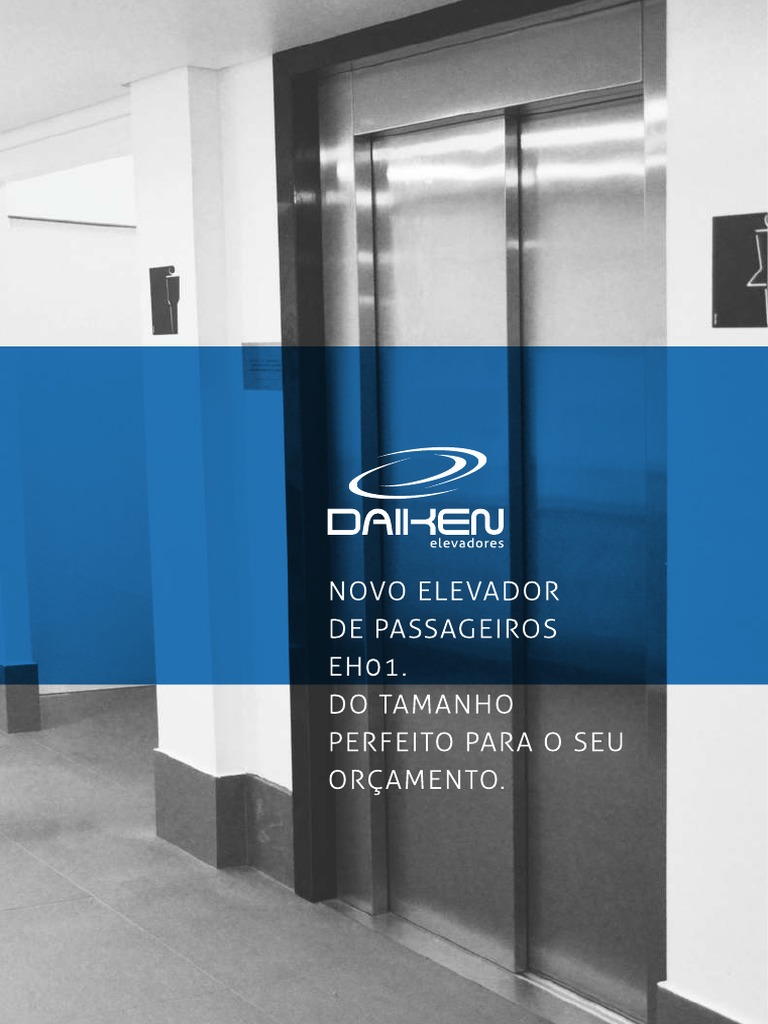 Folder Elevador Passageiros EH01 - Daiken Elevadores | PDF