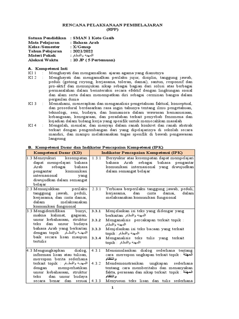 RPP.6 | PDF | Karier & Perkembangan
