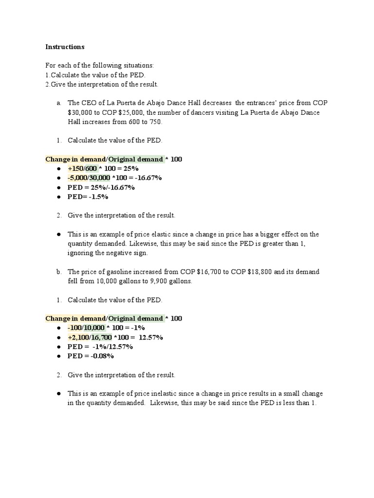 Class Activity 15 - PED Interpretation | PDF