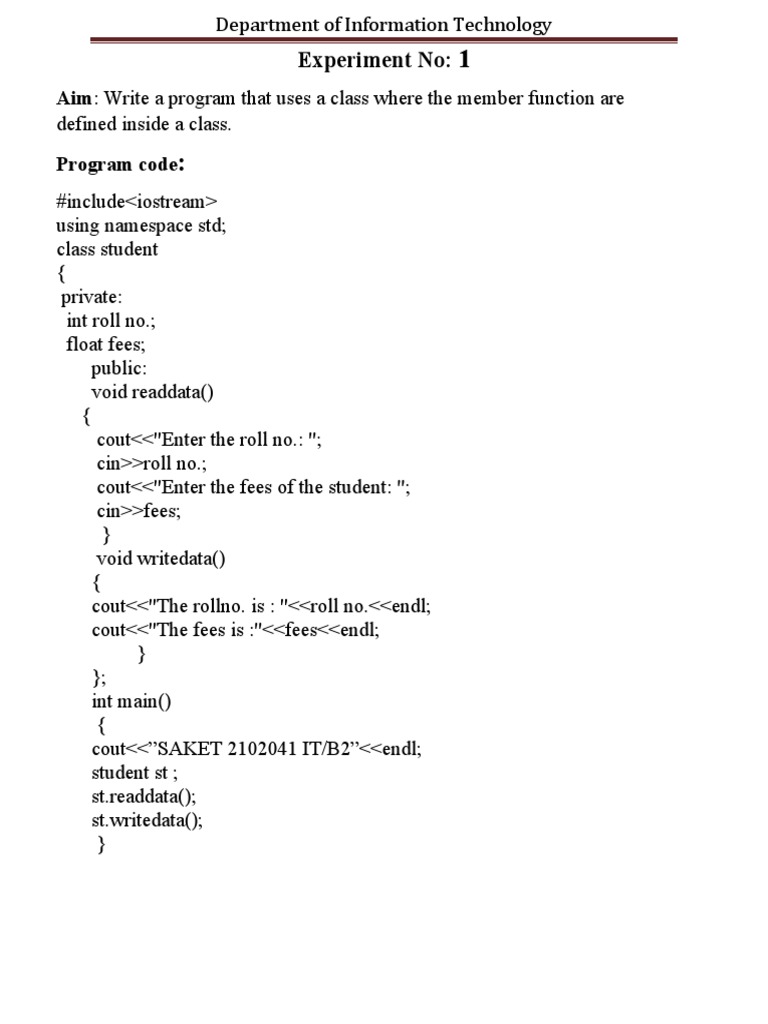 Oops Lab Pdf Namespace C