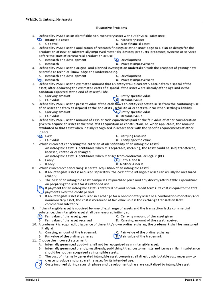 Illustrative Problems Intangibles | PDF