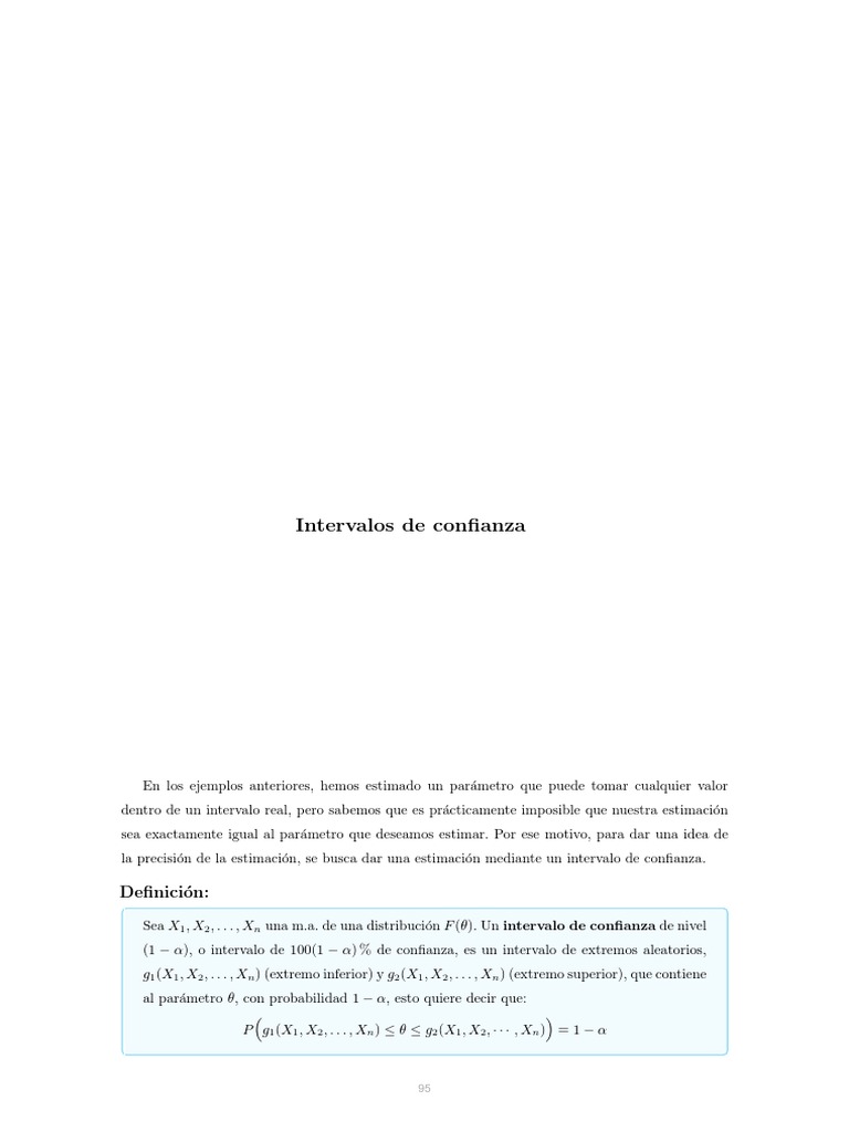 Intervalos de Confianza | PDF