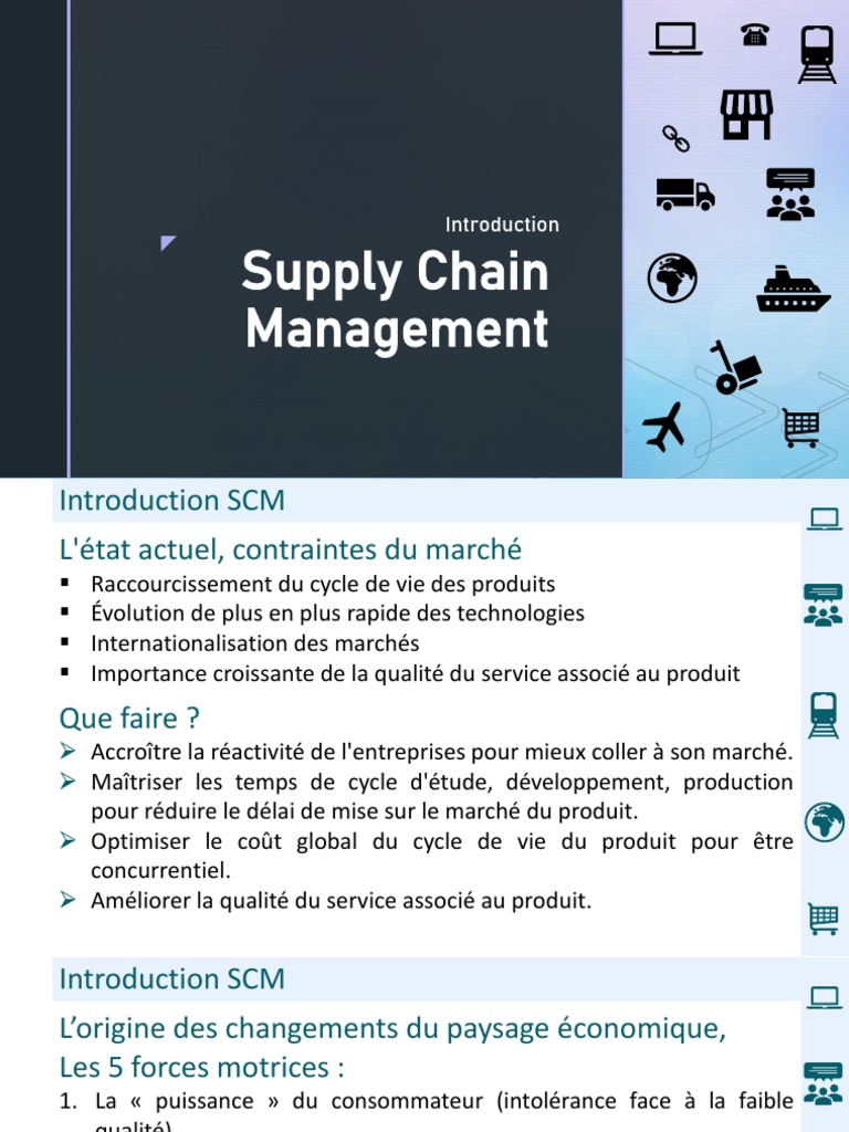 Cours Supply Chain 2022 | PDF | Logistique | Gestion de la chaîne logistique