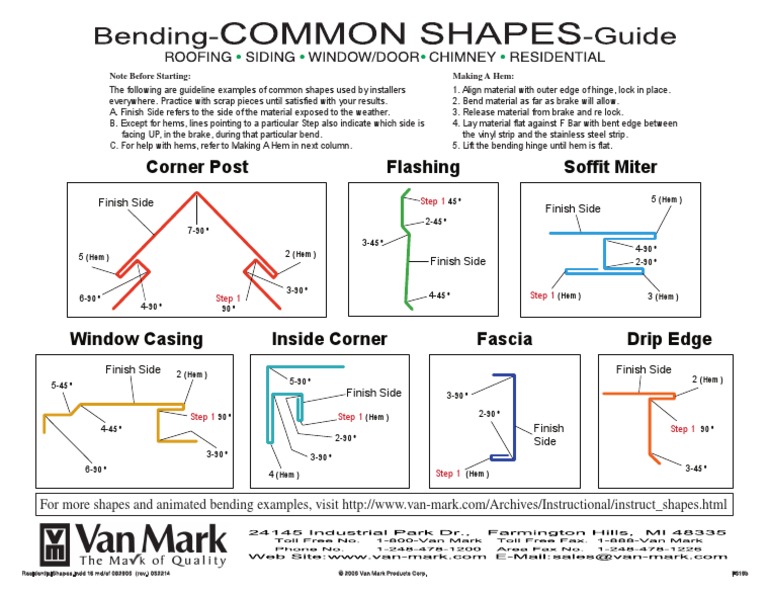 Corner Post Flashing Soffit Miter: Finish Side Finish Side | PDF ...