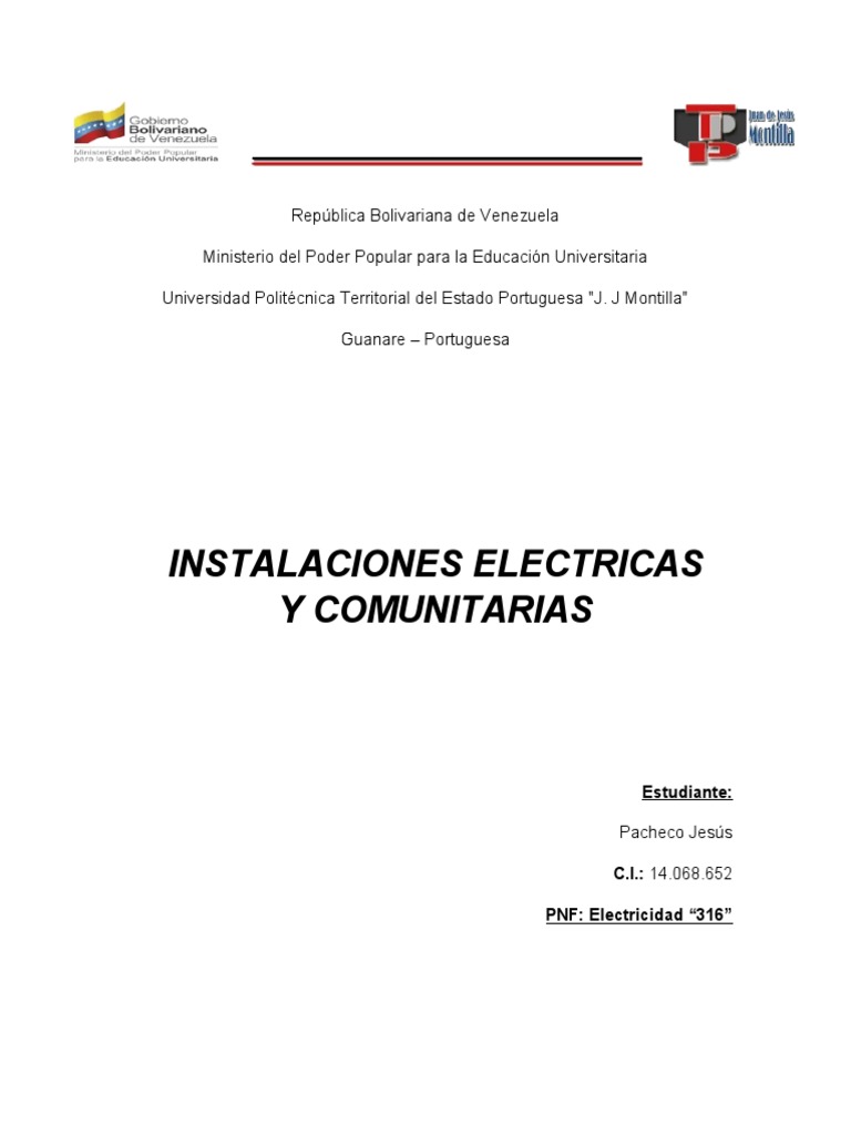 Instalaciones Eléctricas Residenciales y Comunitarias | PDF | Ingenieria Eléctrica | Enchufes y ...