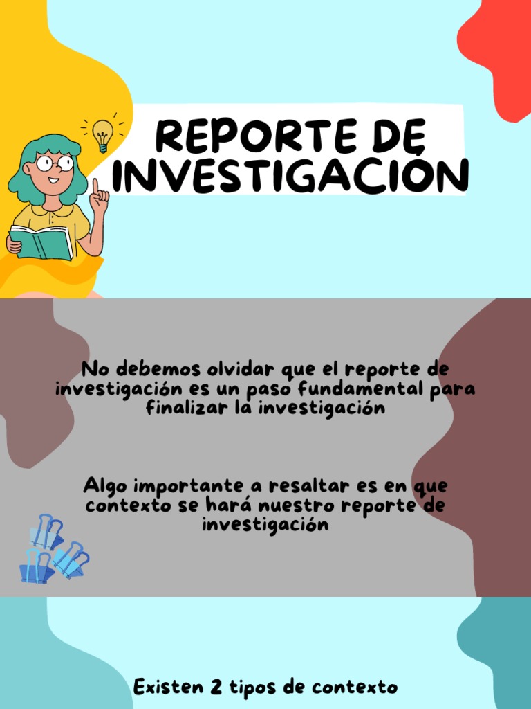 Estructura de un Reporte de Investigación | PDF