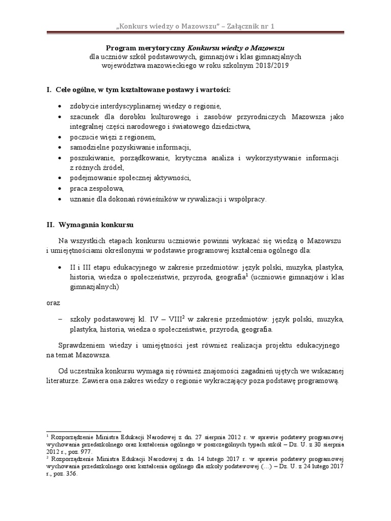 Zal 1 - Program Merytoryczny WoM | PDF