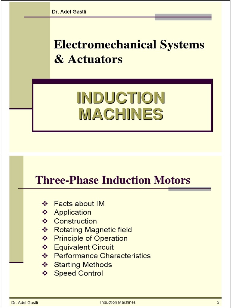 Induction Machines by DR Adel Gastli | PDF | Science & Mathematics ...