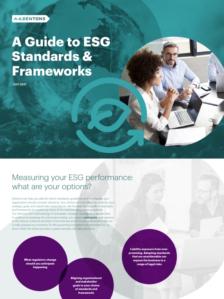A Guide To ESG Standards and Frameworks | PDF